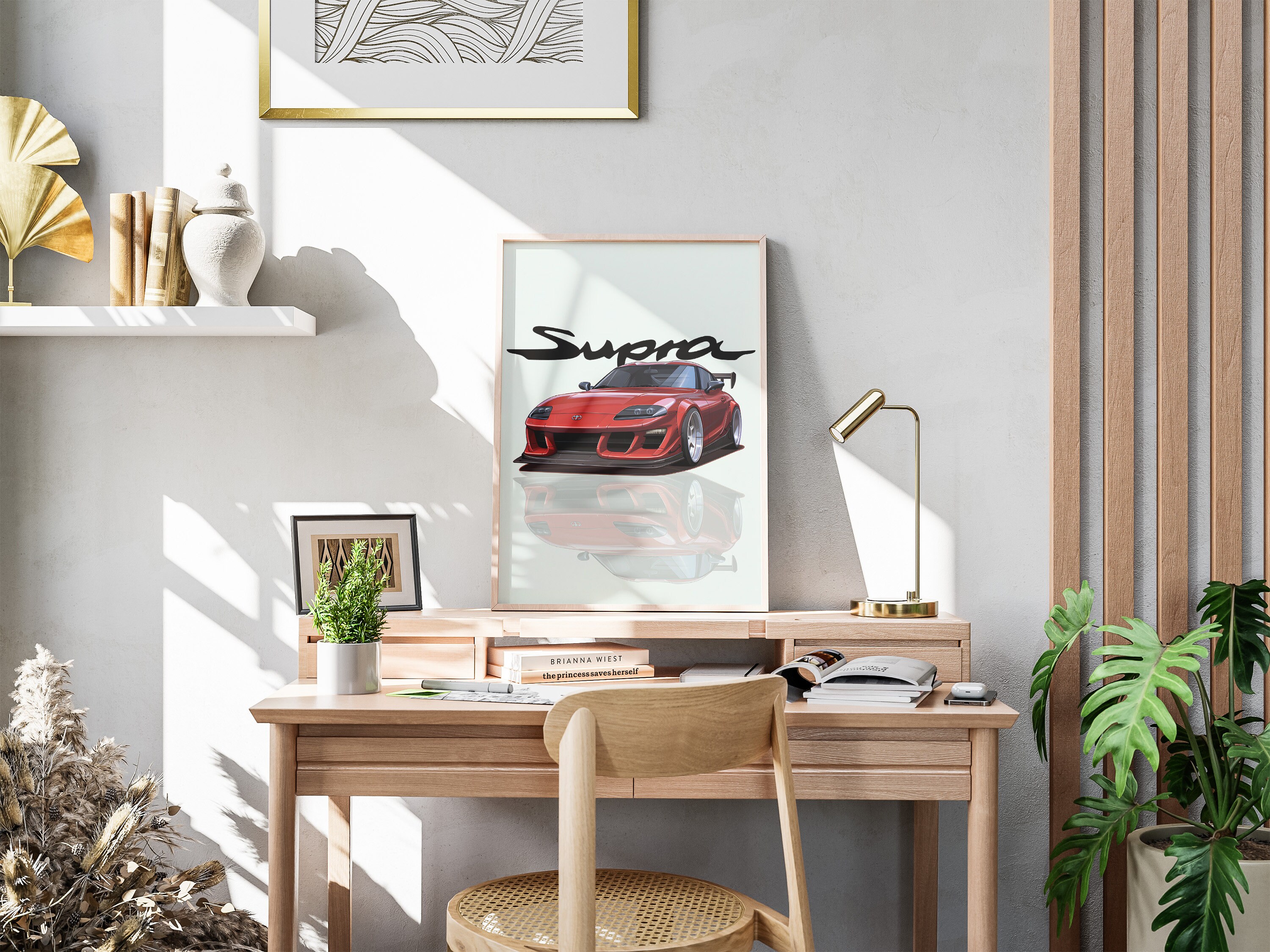 Toyota Supra Poster, Supra MK4 Wall Art, JDM Car Poster, Classic Car ...