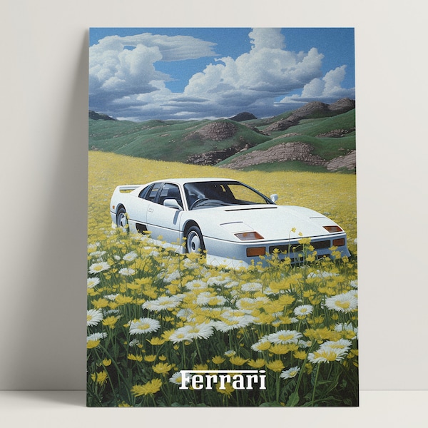 Ferrari Testarossa Poster - Etsy