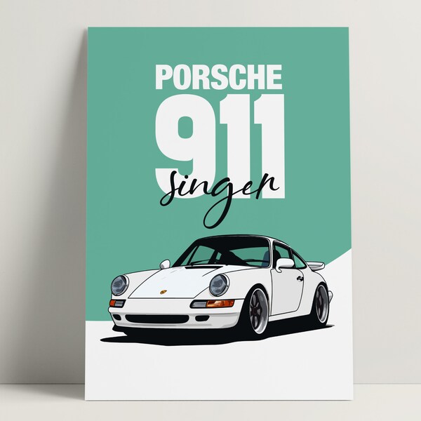 Singer Porsche Poster - Etsy