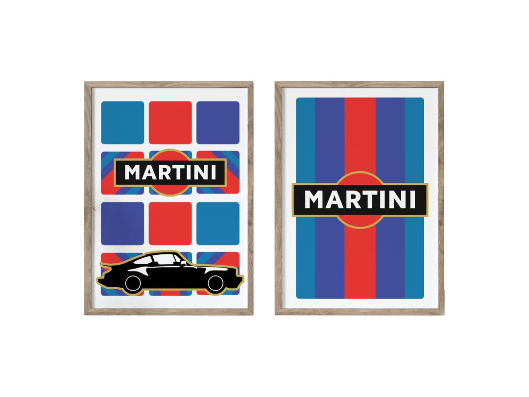Martini Racing Poster Set Porsche 911 Racing Poster Set - Etsy