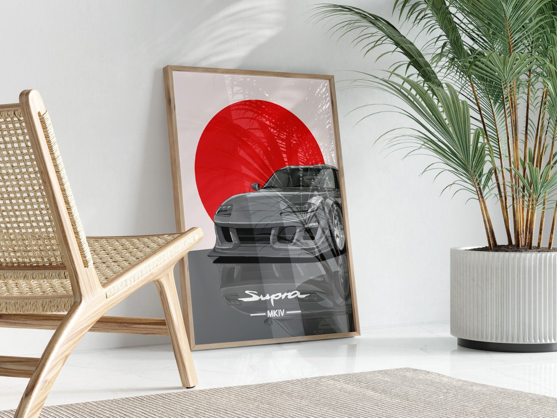 Supra Poster, Toyota Supra MK4 Poster, JDM Car Poster Digital Download ...