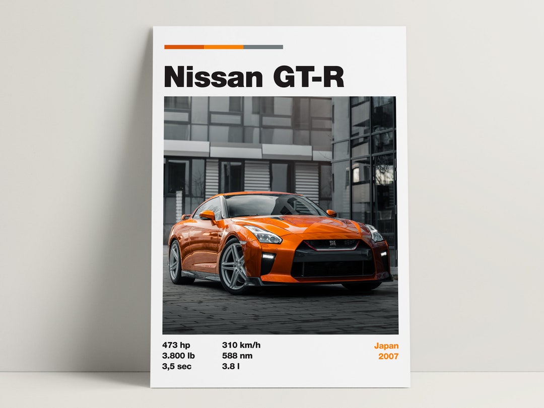 Nissan GT-R Posters Nissan R35 Posters JDM Car Posters - Etsy