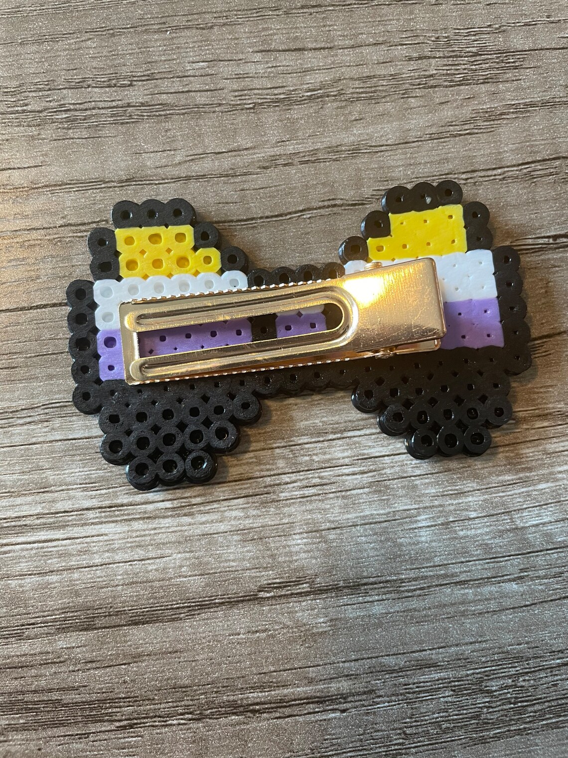 Non-binary Flag 8 Bit Hair Bow, Nonbinary Hair Bow, Nonbinary Bow Tie ...
