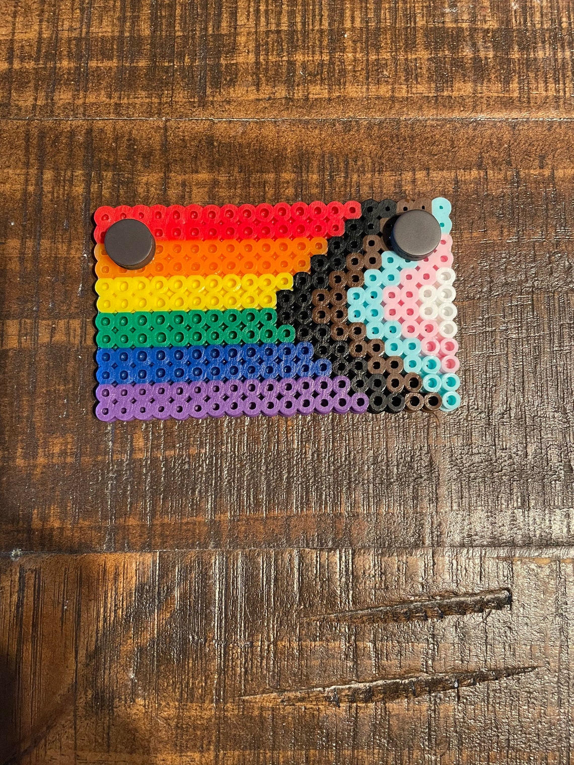 Progress Pride Flag Magnet, LGBTQIA Flag Rainbow Flag, LGBTQ Gift - Etsy