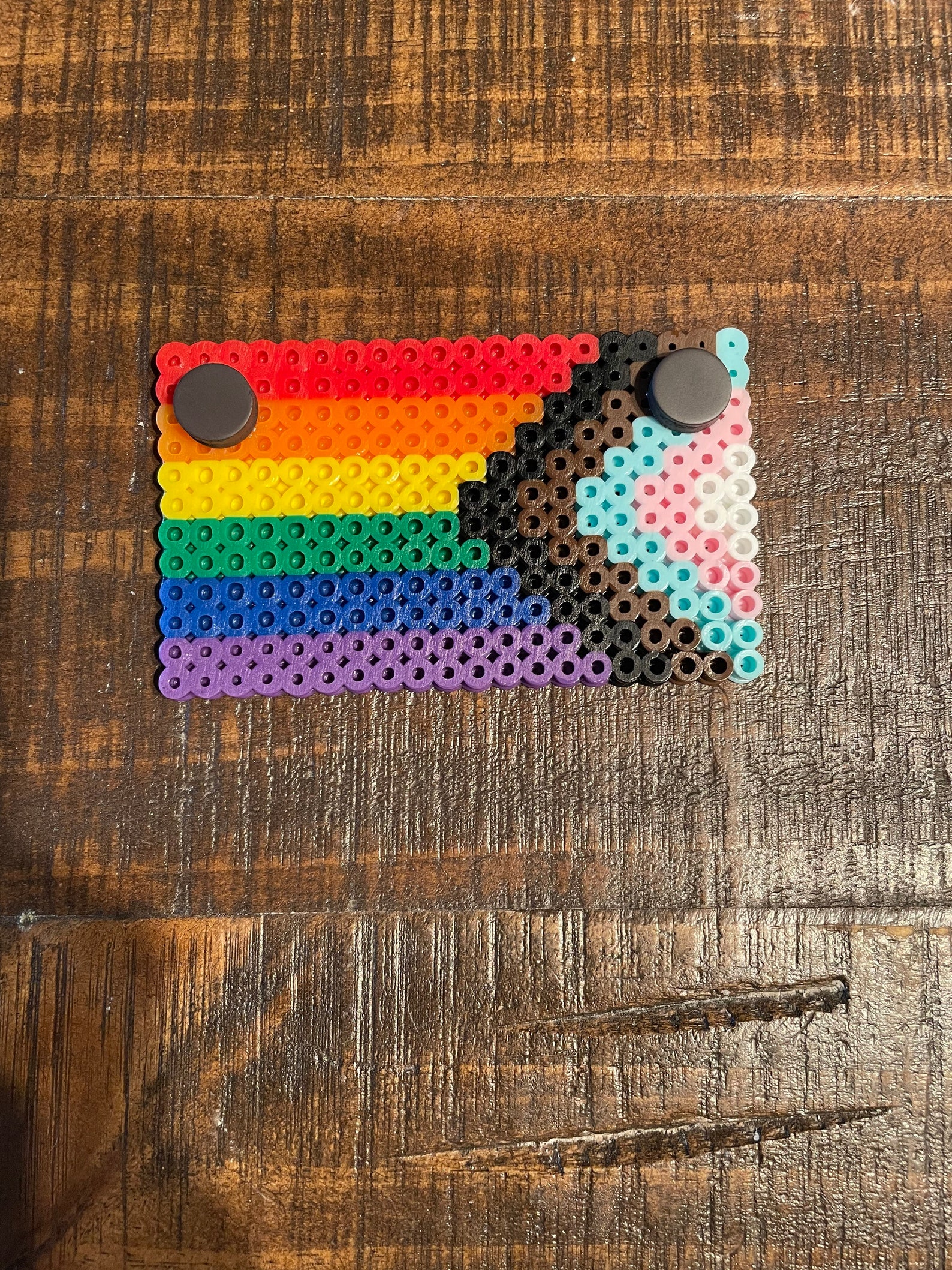 Progress Pride Flag Magnet, LGBTQIA Flag Rainbow Flag, LGBTQ Gift - Etsy