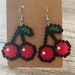 Cherry Earrings, Cherry 8 Bit, Cute Cherries Gift - Etsy