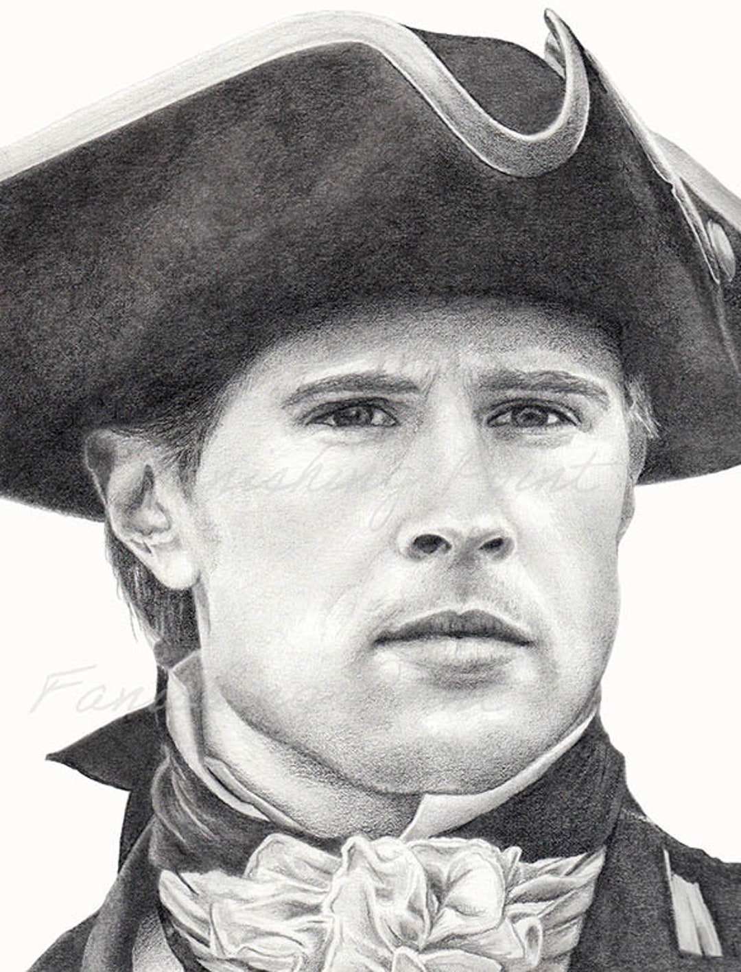 Lord John Outlander Print From Fanart Pencil Drawing - Etsy