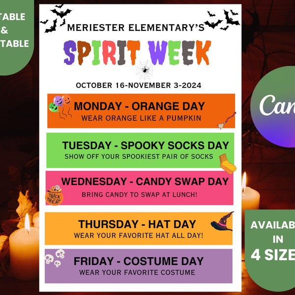 Halloween Spirit Week - Etsy