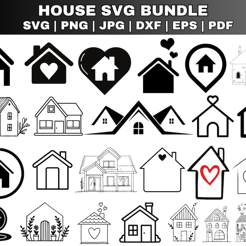 House Svg - Etsy