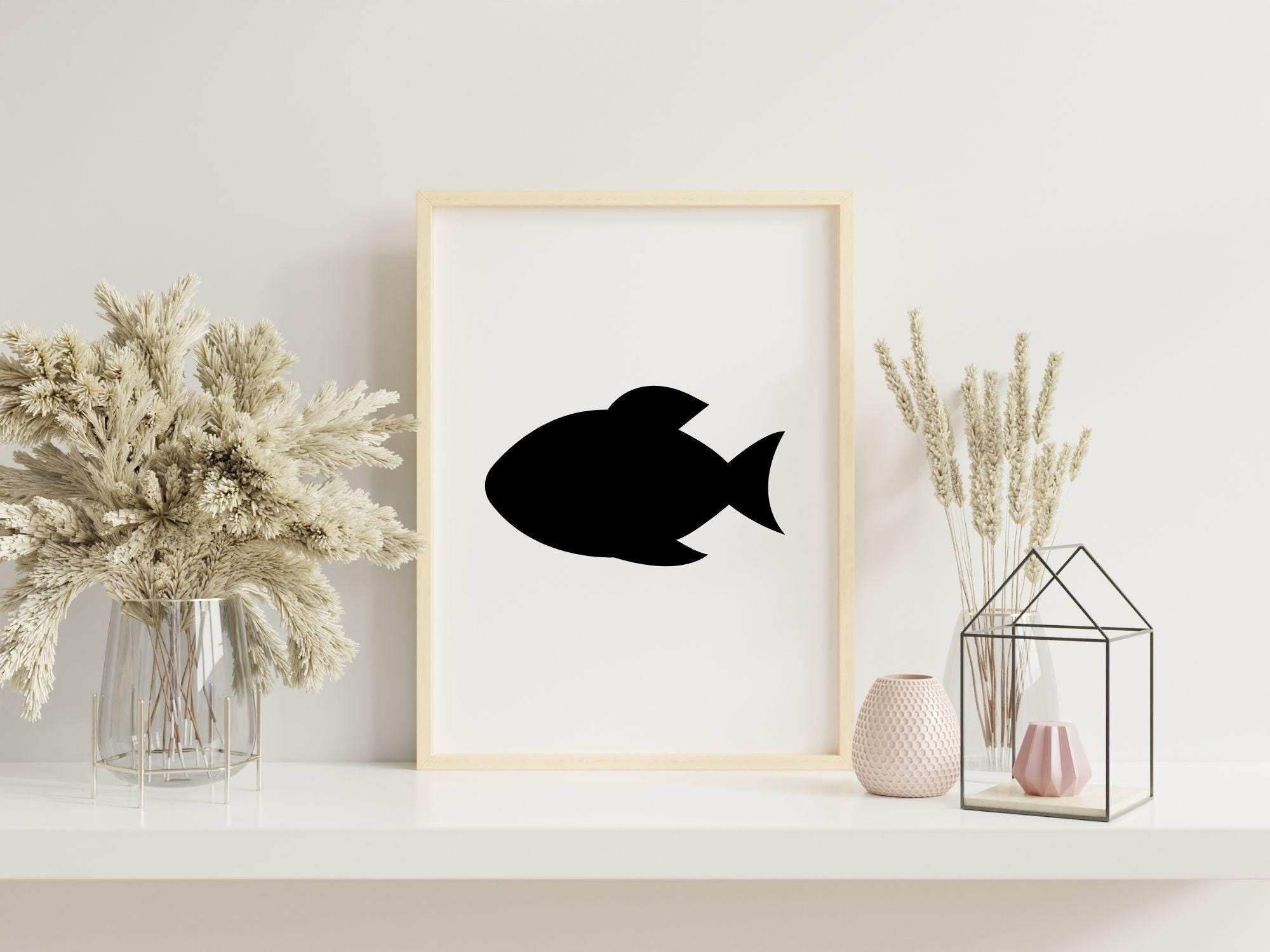 Fish SVG Bundle: Tropical Fish Clipart, Silhouette Vector (digital ...