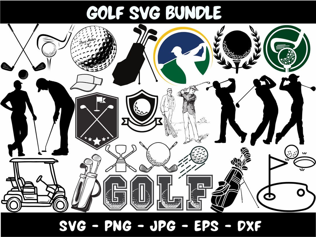 Golf Svg Bundle, Golf Clipart, Golf Split Monogram Svg, Golf Name Frame ...