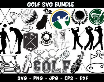 Golf Svg Bundle, Golf Clipart, Golf Split Monogram Svg, Golf Name Frame ...