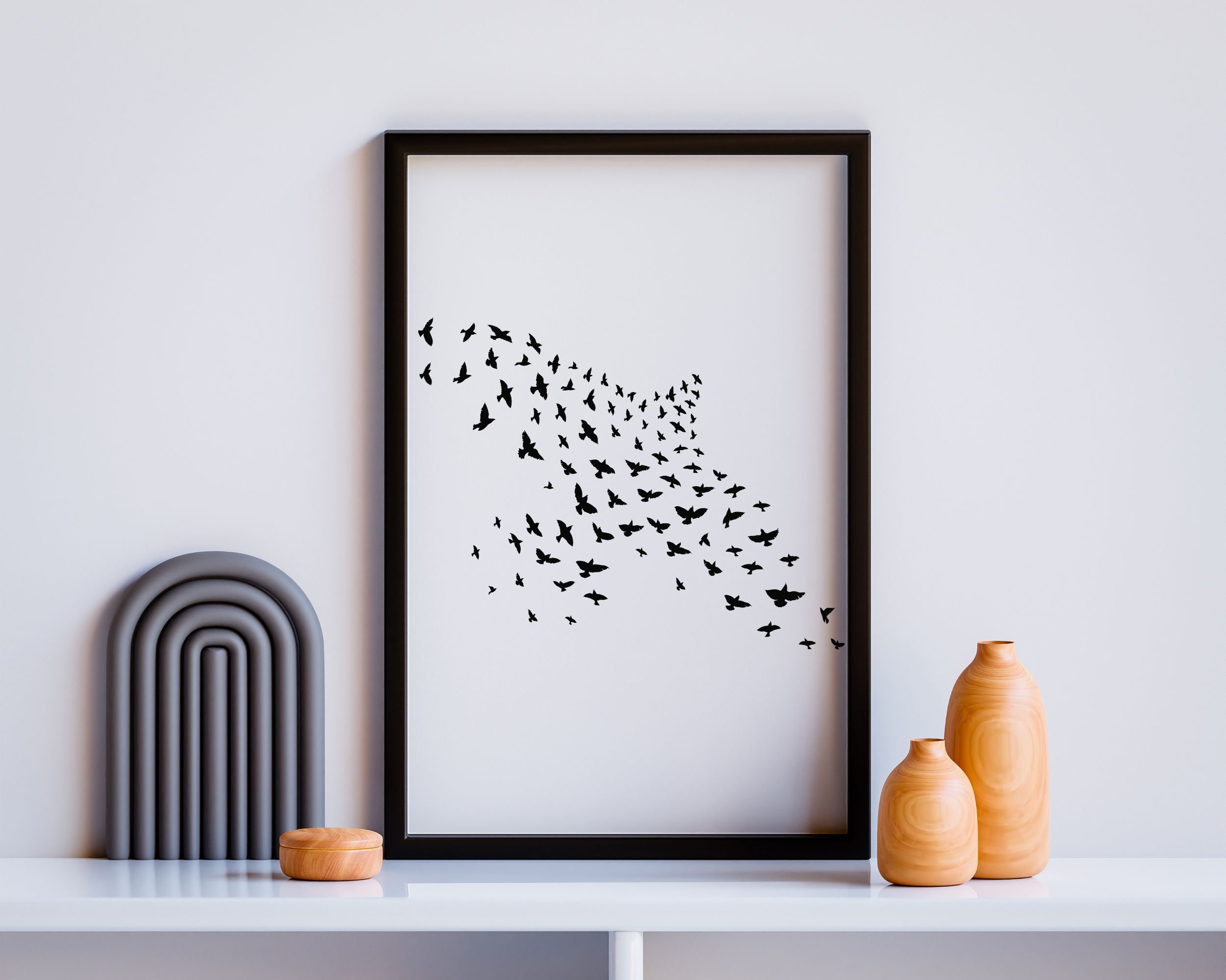 Flying Birds SVG Bundle: Silhouette Clipart (digital Download) - Etsy