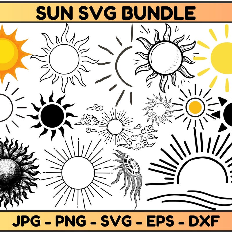 Sun Svg - Etsy