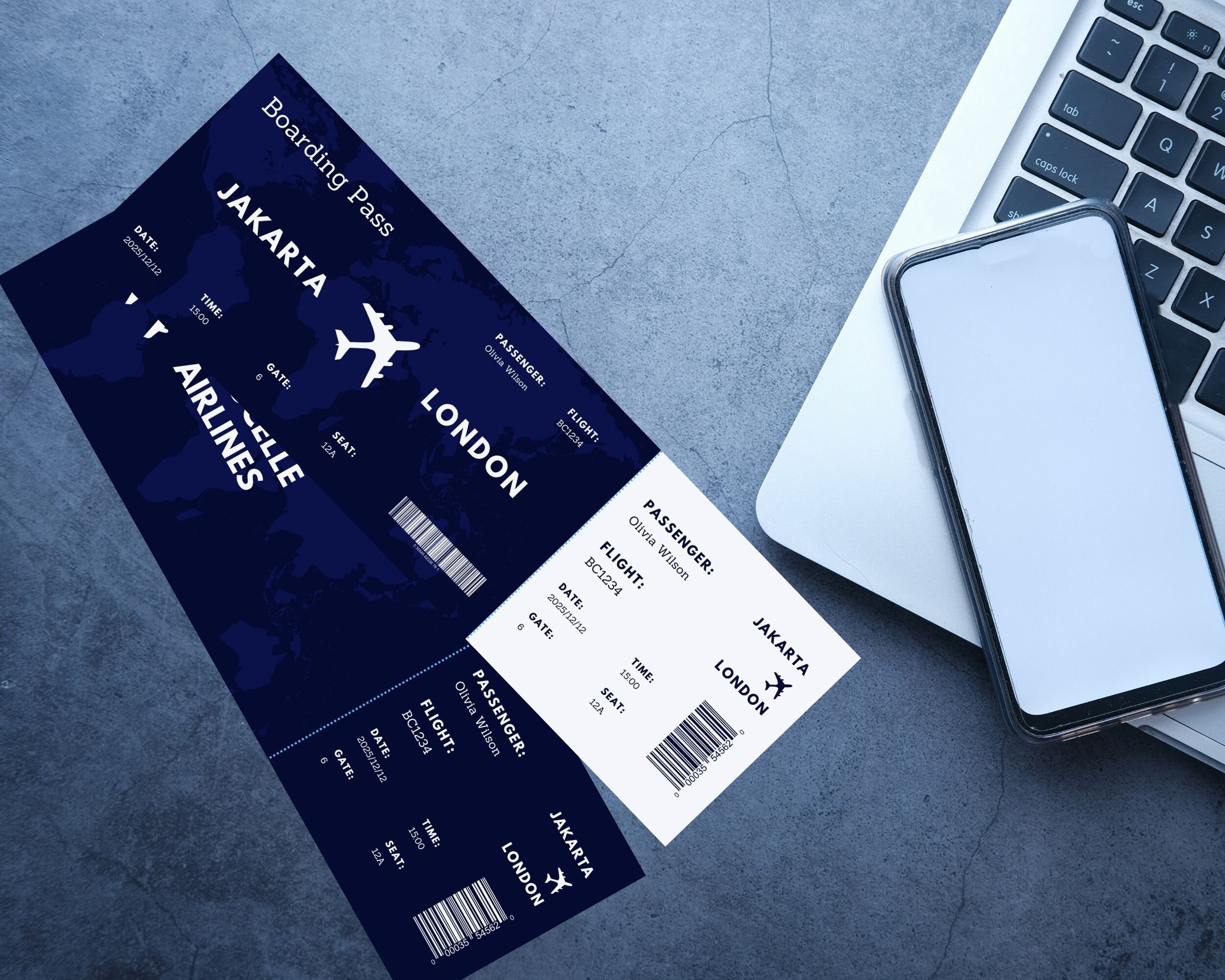 Editable Boarding Pass Template, Canva Boarding Pass, Customizable ...