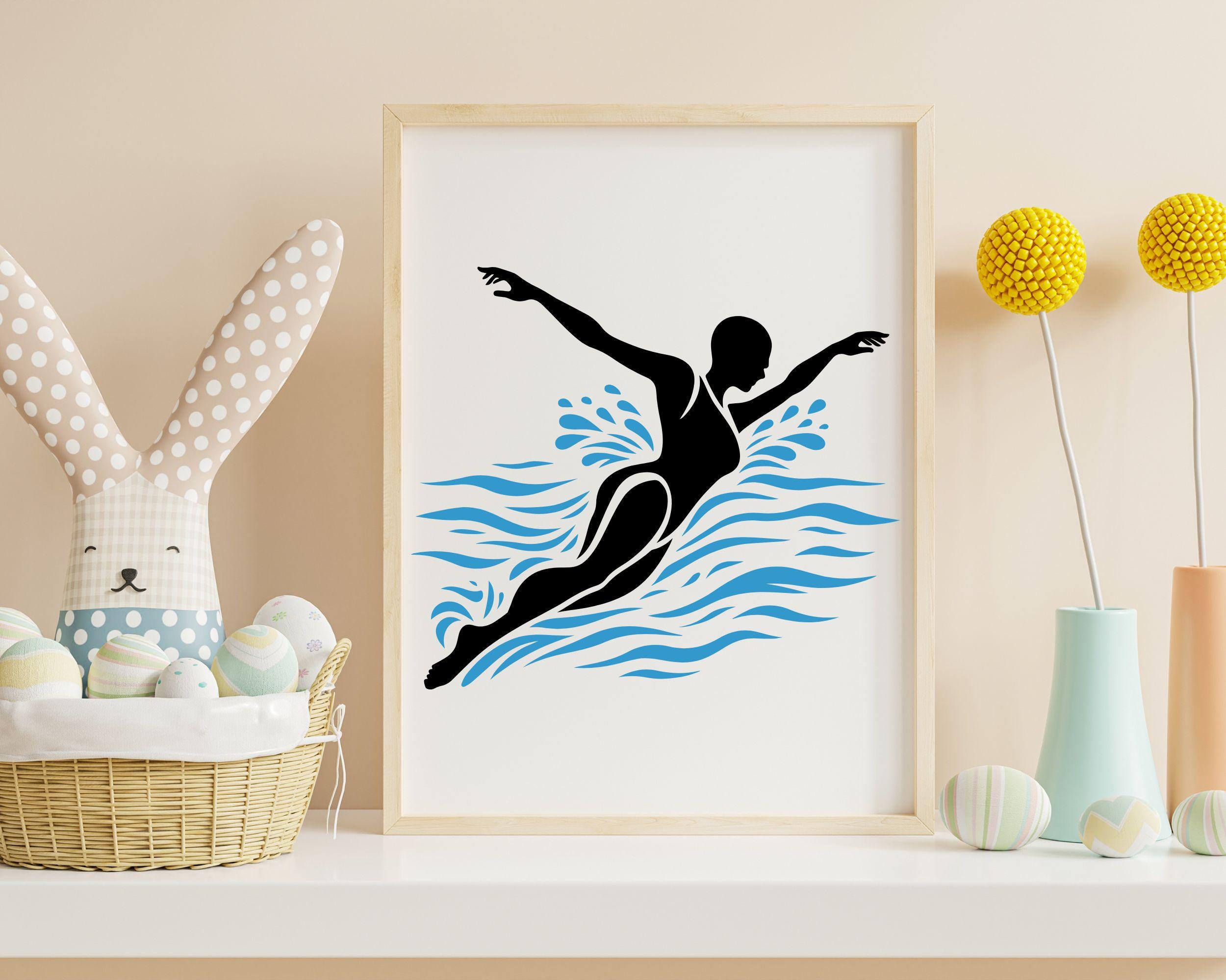 Swimming SVG Bundle: Swimmer Cut Files for Cricut & Silhouette (digital ...
