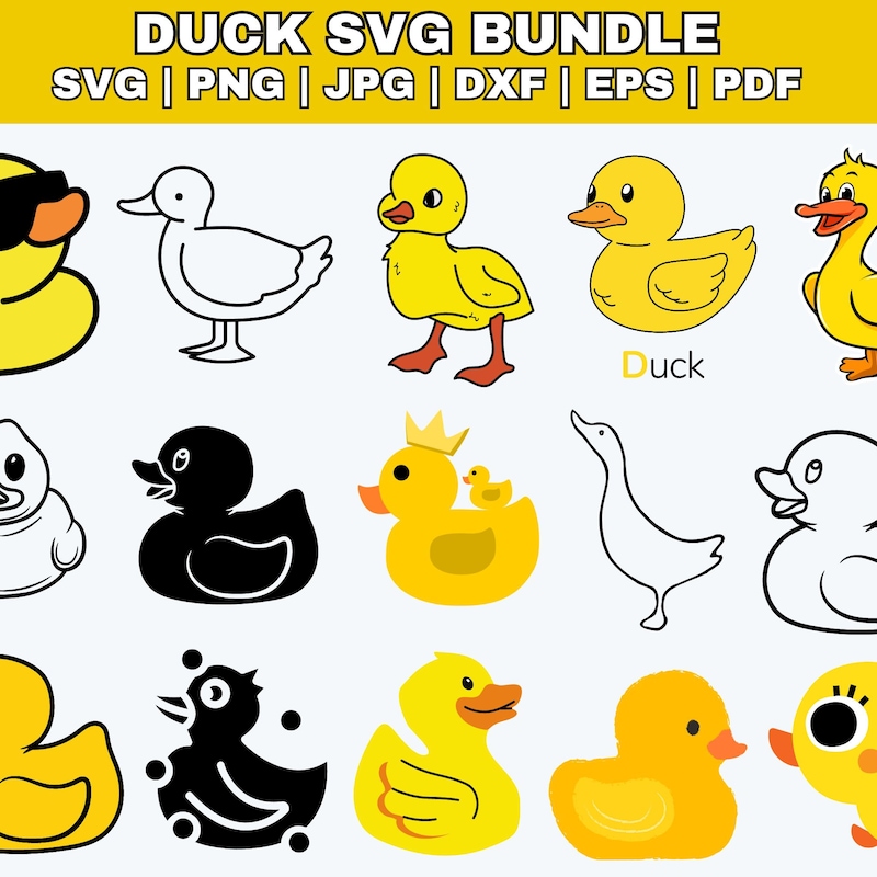 Duck Svg - Etsy