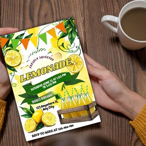Editable Lemonade Stand Sign: Printable Summer Fundraiser Flyer (5x7 ...