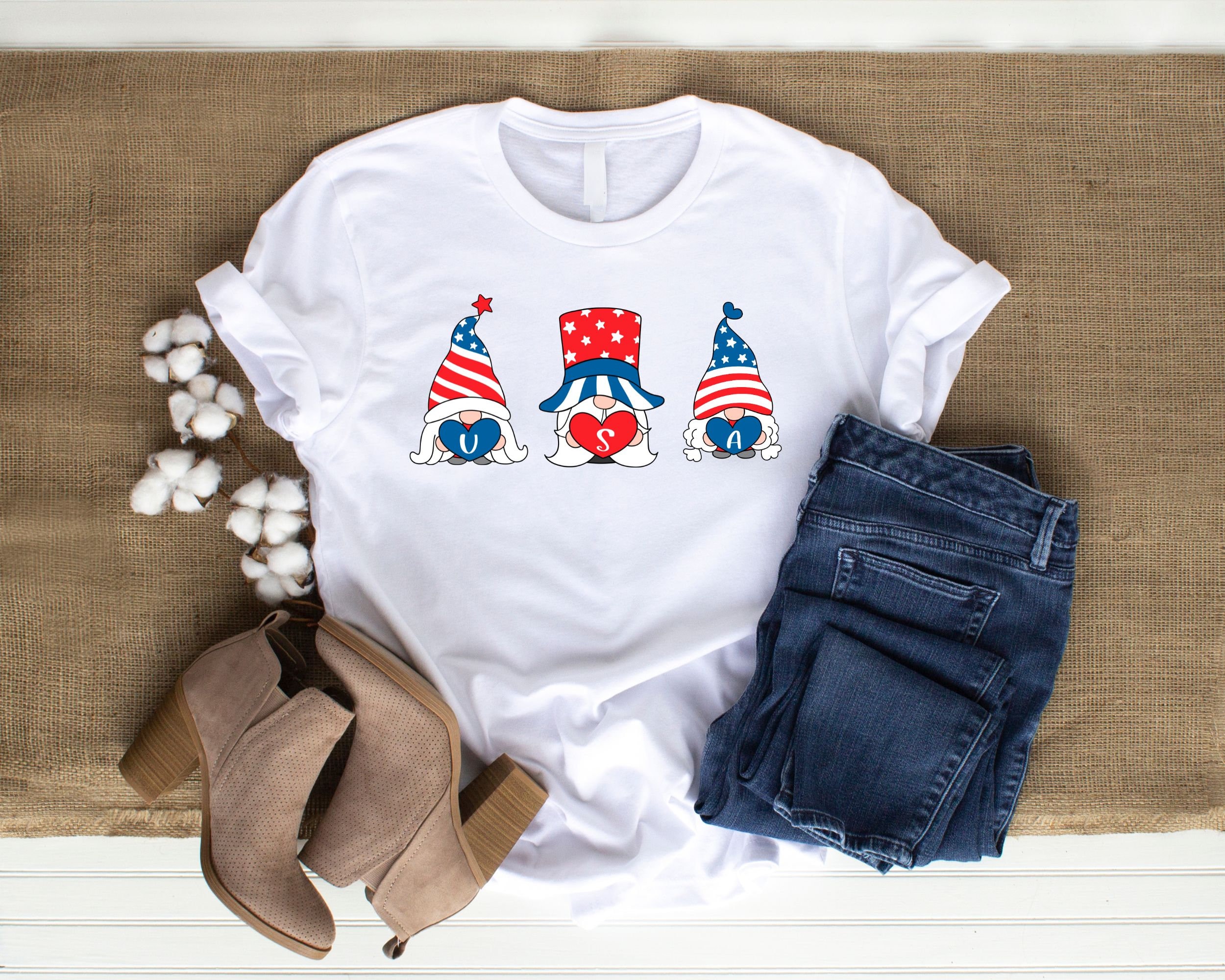 4th of July Gnomes SVG, Independence Day Patriotic Gnomes Clipart ...