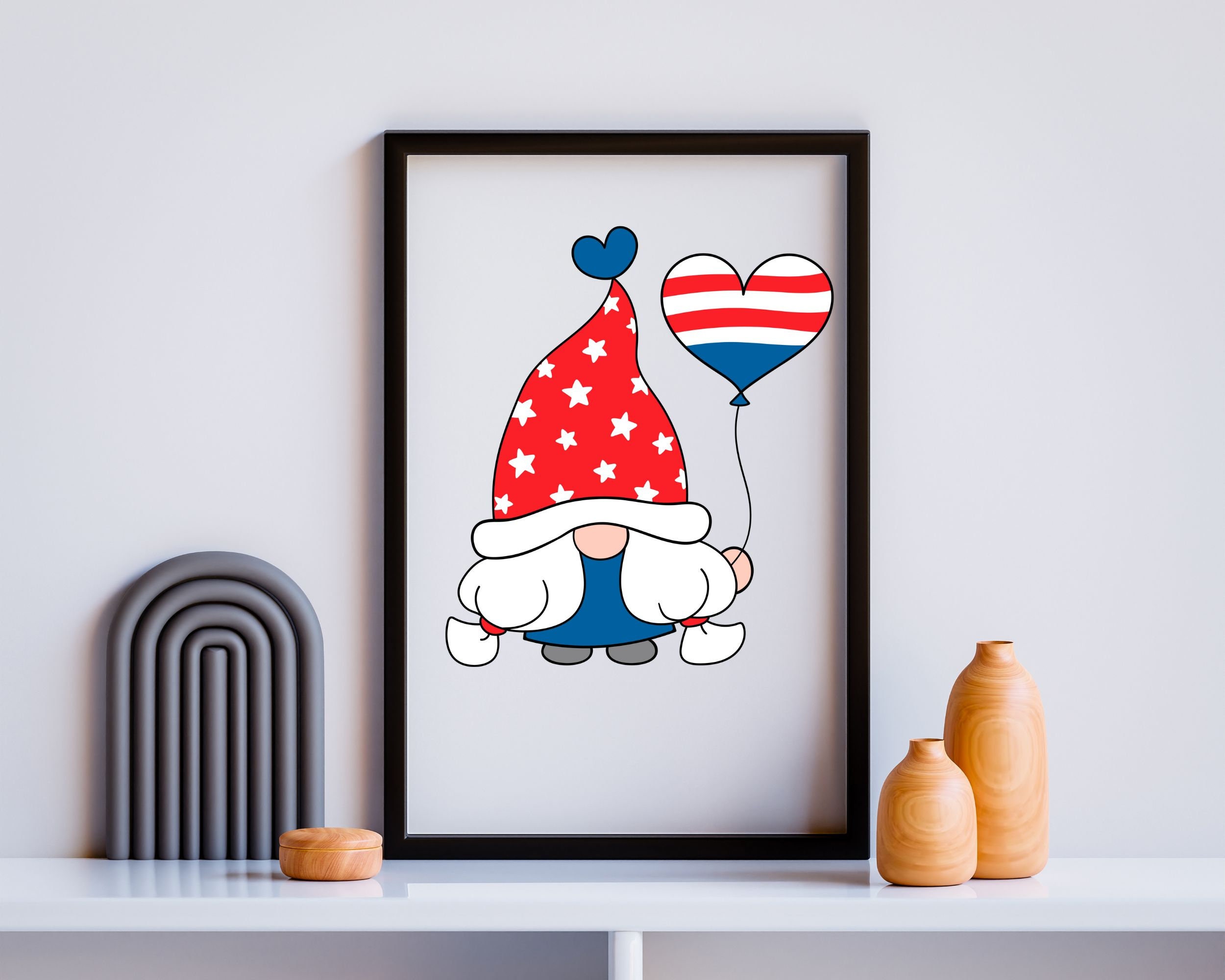 4th of July Gnomes SVG, Independence Day Patriotic Gnomes Clipart ...
