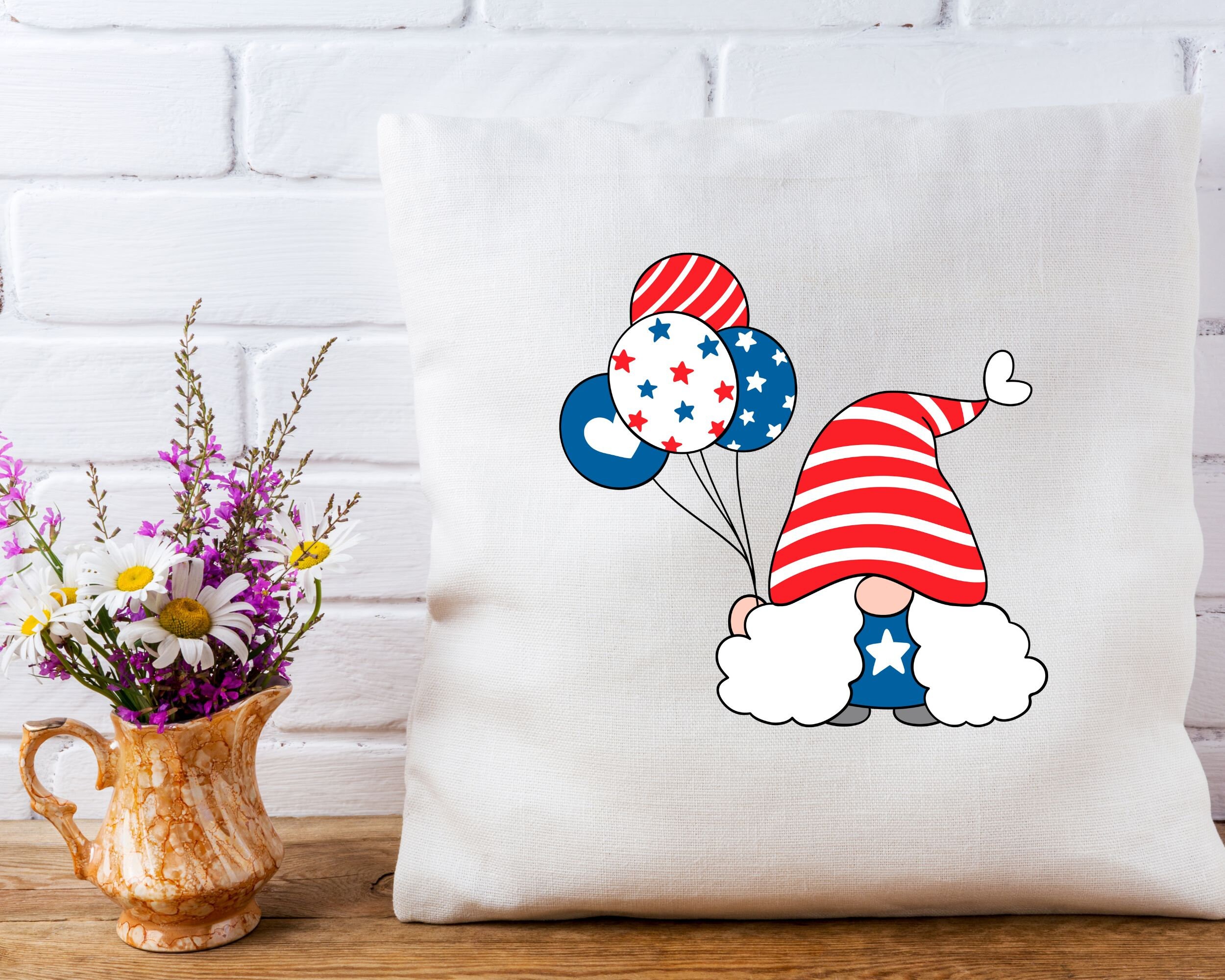 4th of July Gnomes SVG, Independence Day Patriotic Gnomes Clipart ...