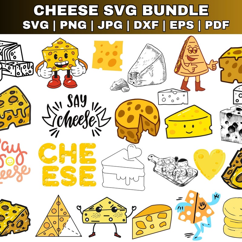 Cheese Svg - Etsy