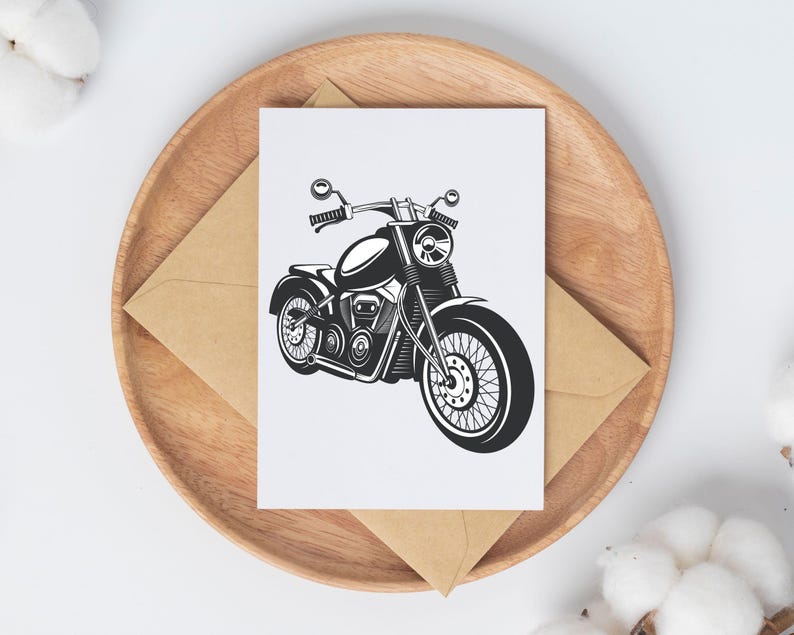 Motorcycle SVG Bundle: Clipart, Silhouette, Cut File (digital Download ...