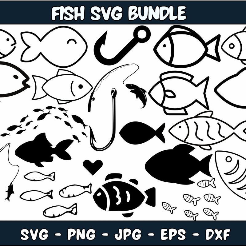 Bass Fish Svg - Etsy