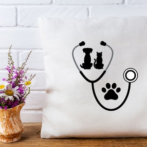 Veterinarian SVG Bundle: Pet Doctor, Animals, Dog & Cat (digital Files ...