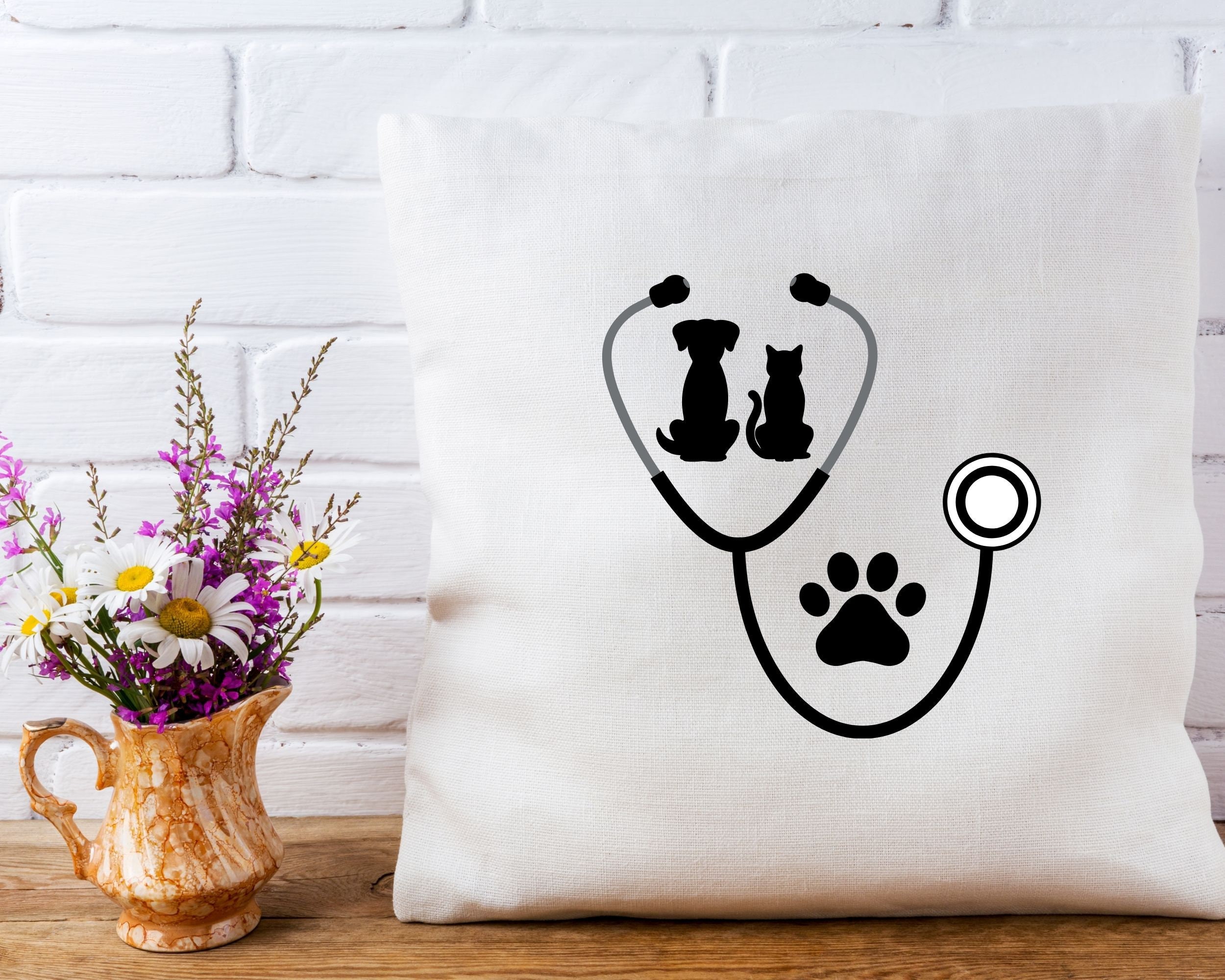 Veterinarian SVG Bundle: Pet Doctor, Animals, Dog & Cat (digital Files ...