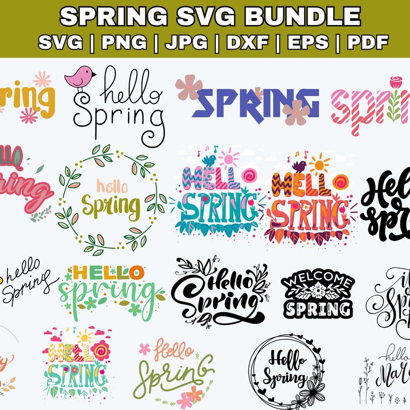 Spring Svg - Etsy