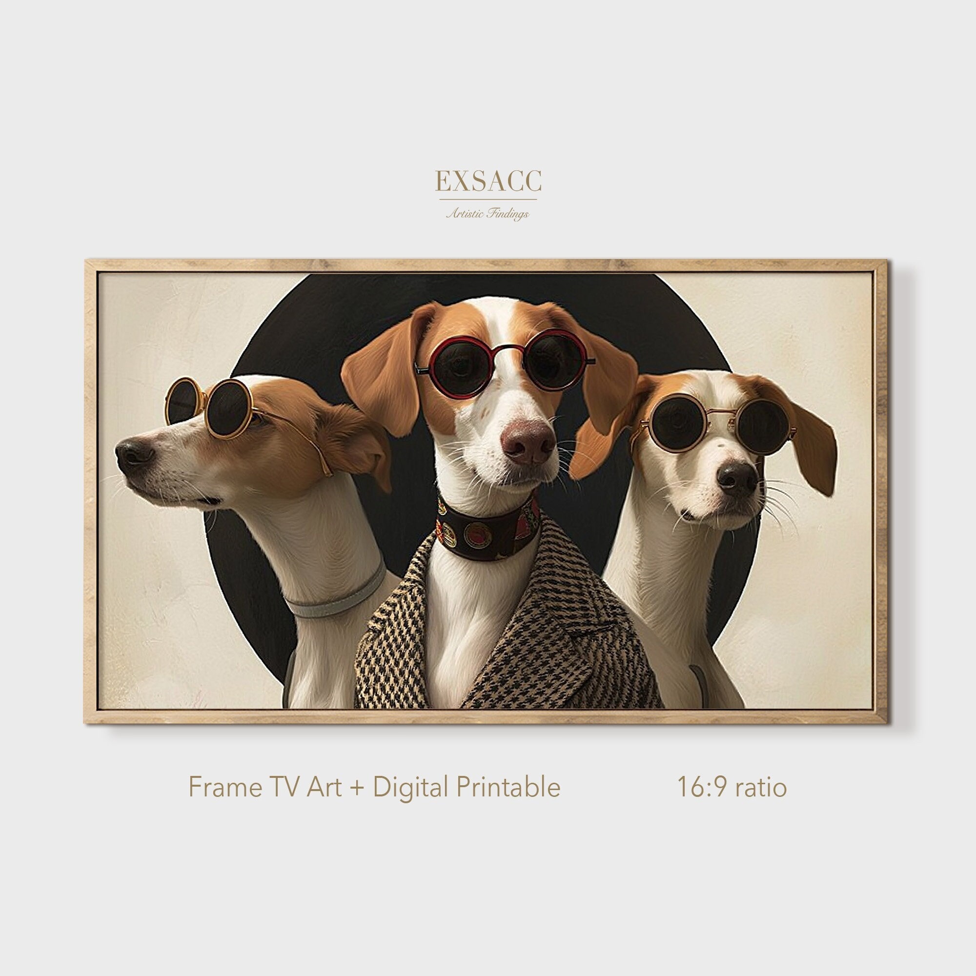 Samsung Frame TV Art MCM Yakuza Dogs, Can Be Used as Desktop Wallpaper ...