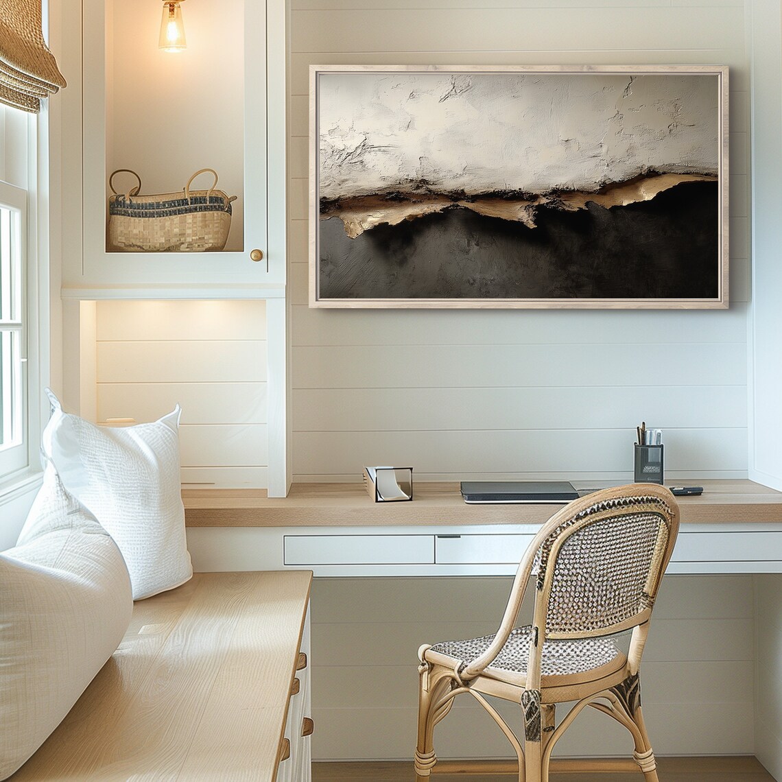 Wabi Sabi Art Frame TV, Texture Abstract Art, Work Well as Desktop ...