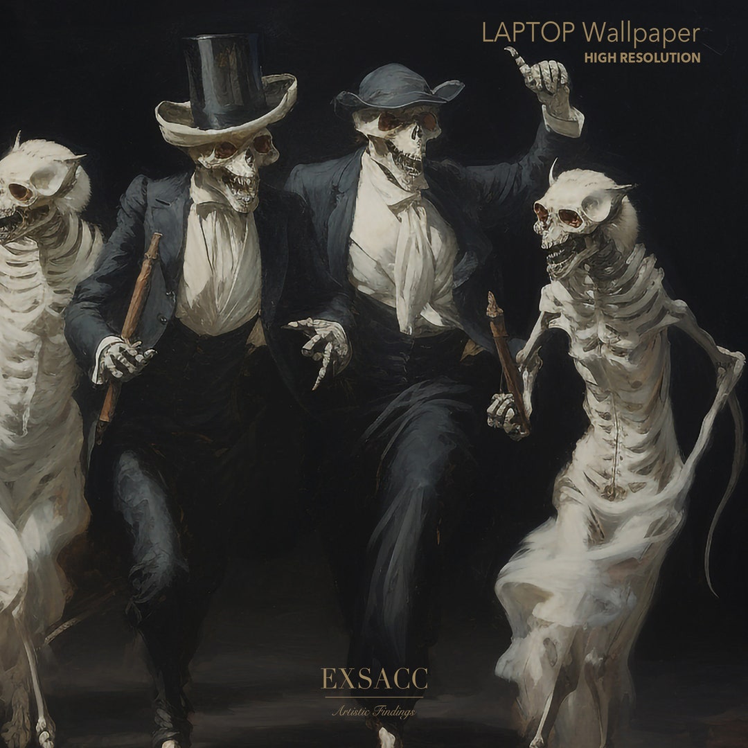 Desktop Wallpaper Laptop Wallpaper Going Out Skeleton - Etsy New Zealand