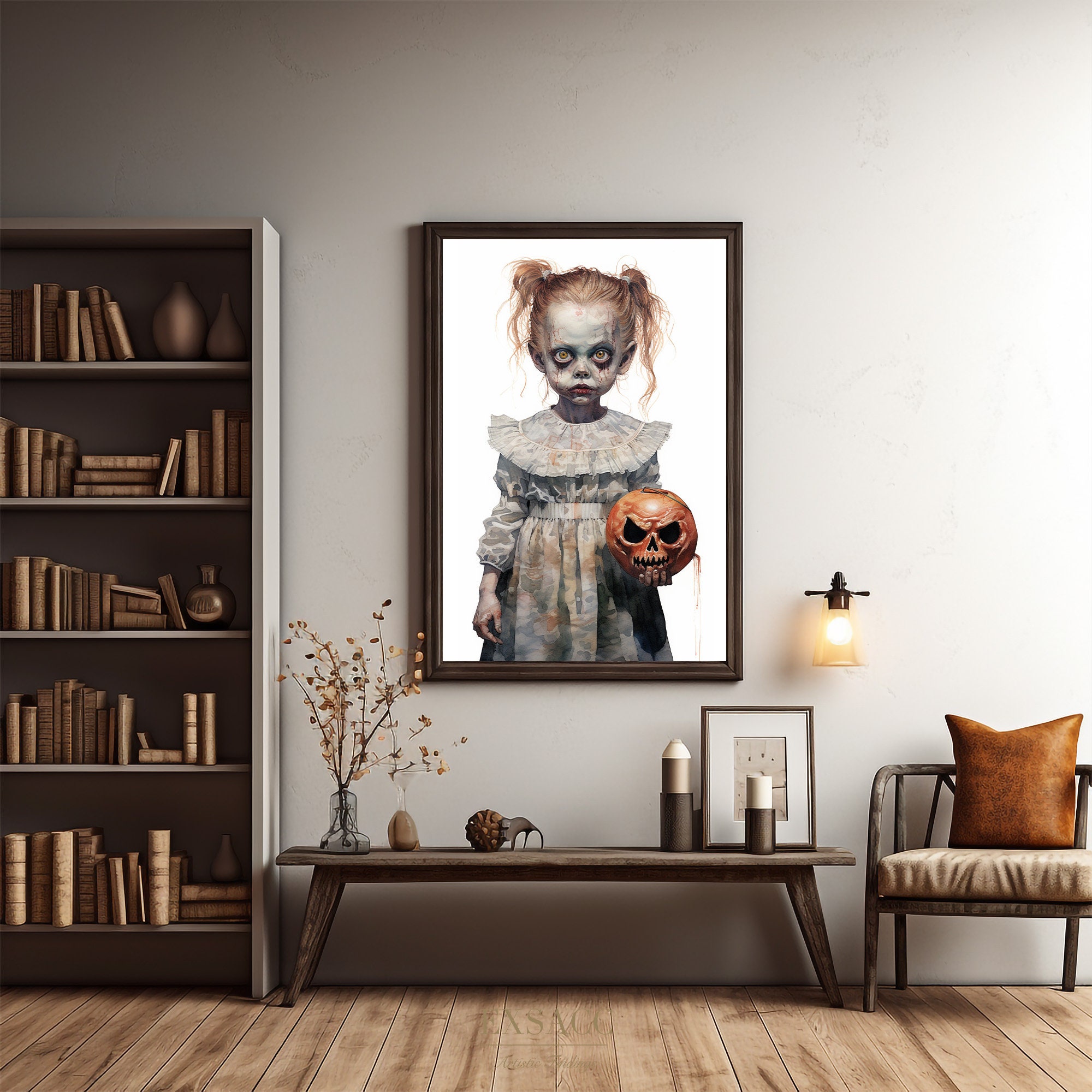 Halloween Decorations Scary Wall Decor Creepy Wall Art - Etsy