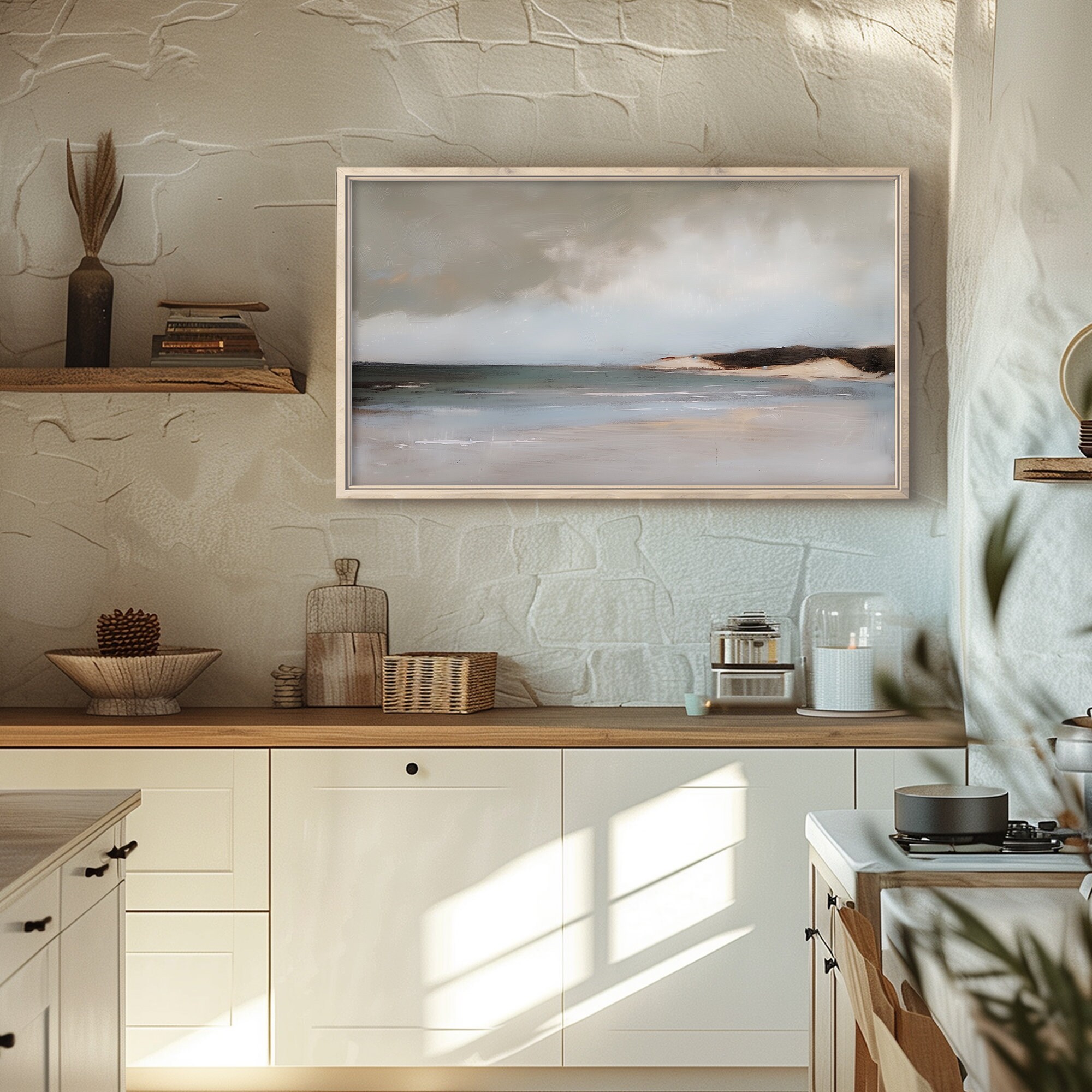 Cottagecore Frame TV Art Ocean Waterscape, Works as Desktop Wallpaper ...