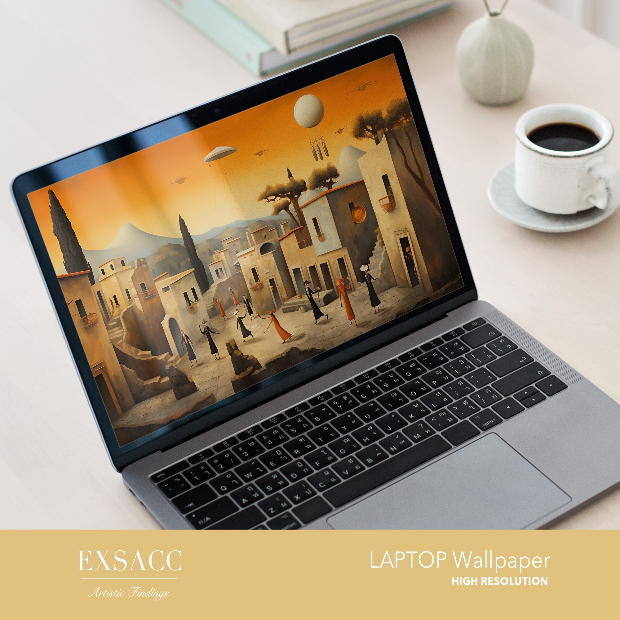 Desktop Wallpaper Laptop Wallpaper Vibrant Color Computer - Etsy