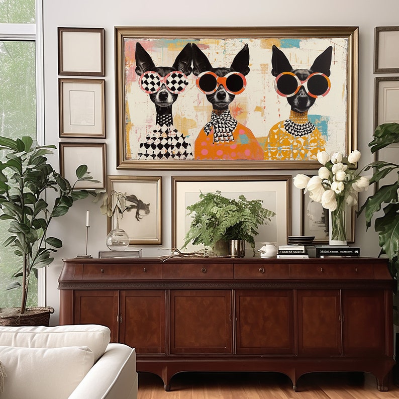 Greyhound Art for the Frame TV, Works Well as Desktop Wallpaper ...