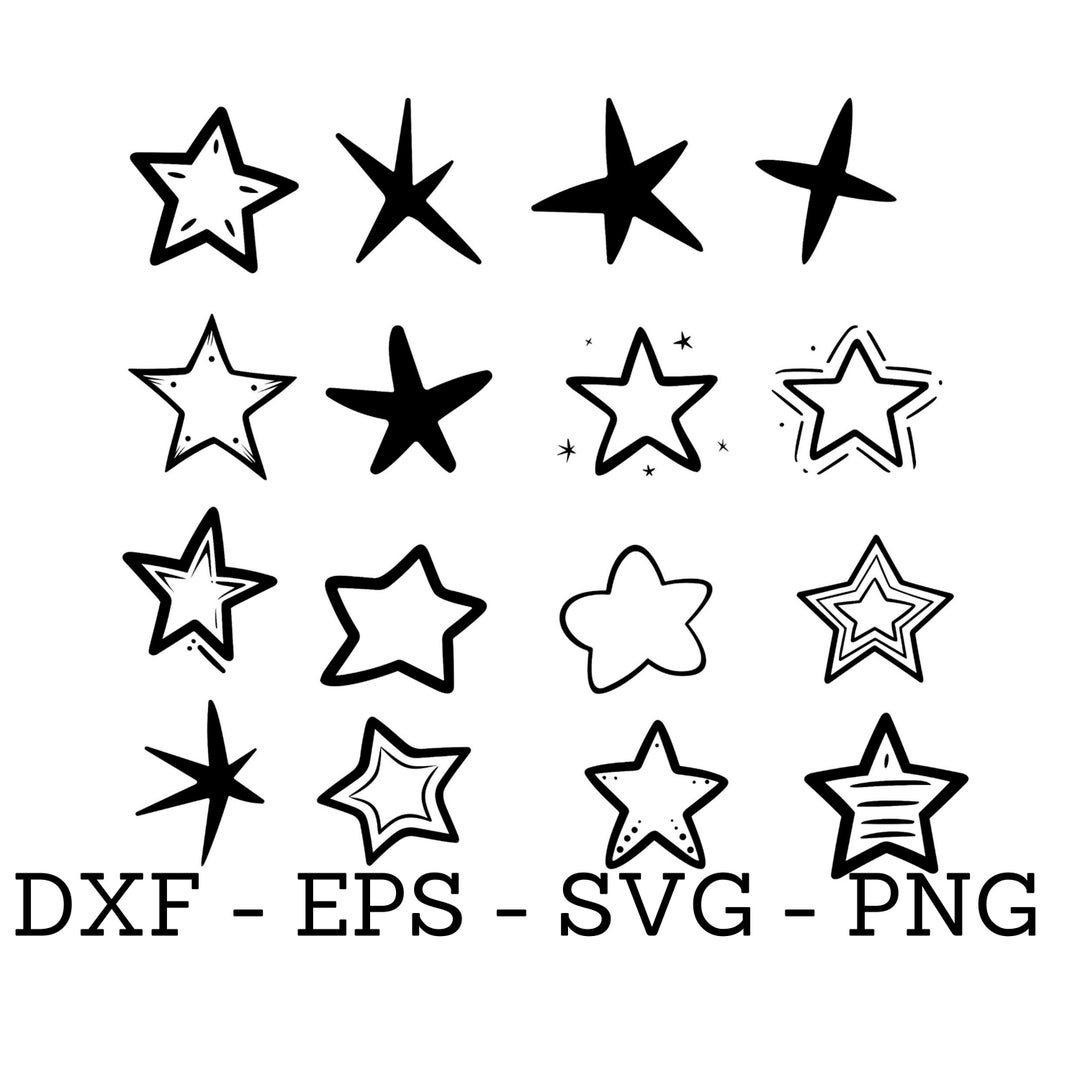 Star SVG Files Star Cut Files Star Vector Files Star - Etsy