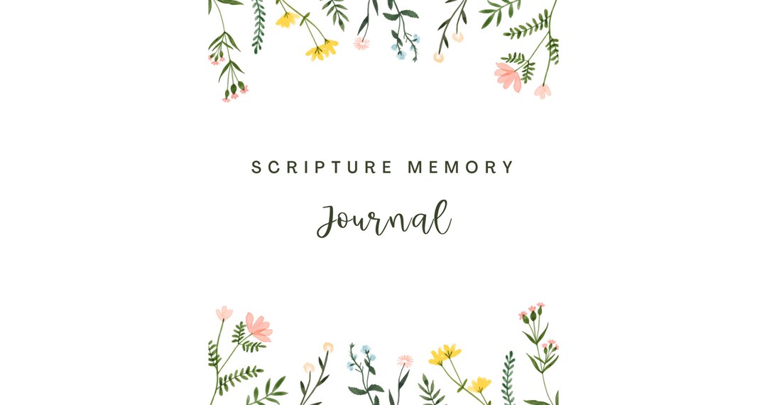 Scripture Memory Journal - Etsy