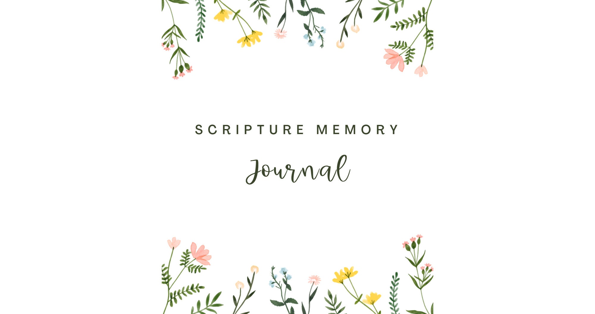 Scripture Memory Journal - Etsy