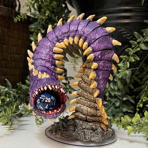 Purple Worm Wizkids Miniature Hand Painted - Etsy