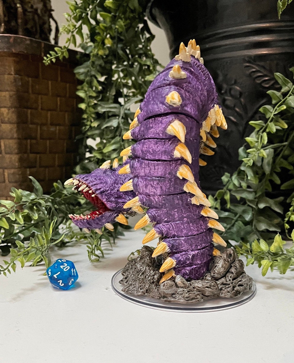 Purple Worm Wizkids Miniature Hand Painted - Etsy