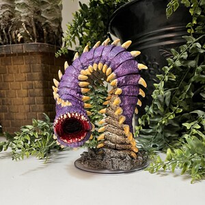 Purple Worm Wizkids Miniature Hand Painted - Etsy