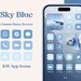 Buy Baby Blue Liquid Silicone Iphone Case & Ios App Icons Pack Online ...
