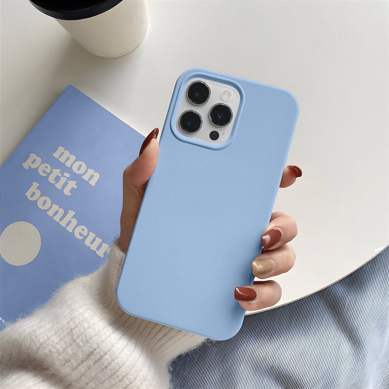 Buy Baby Blue Liquid Silicone Iphone Case & Ios App Icons Pack Online ...
