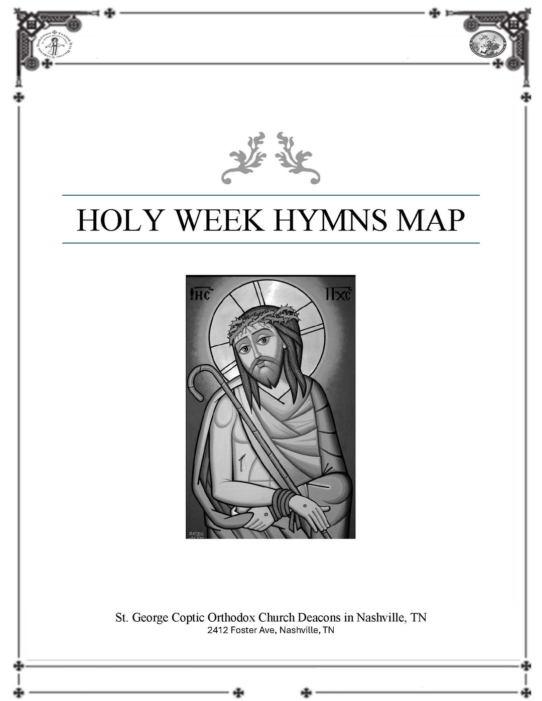 Holy Week Hymns Map (digital) - Etsy