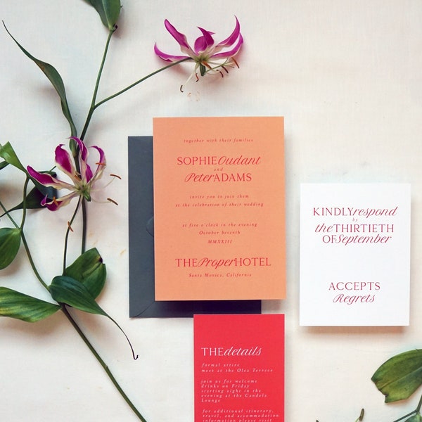 Modern Wedding Invitation' - Etsy