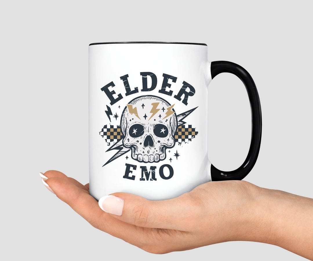 Elder Emo Mug Emo Scene Coffee Mug, Early 2000s Emo Gifts Nostalgia ...