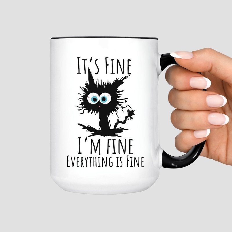 Im Fine Cat Mugs - Etsy
